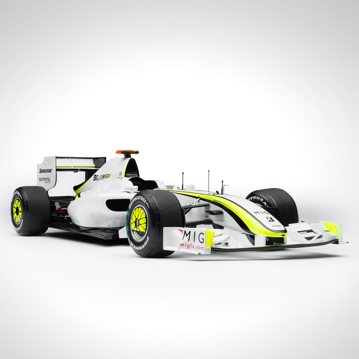 Jenson Button 2009 Brawn GP BGP 001 1:8 Scale Model – Monte Carlo