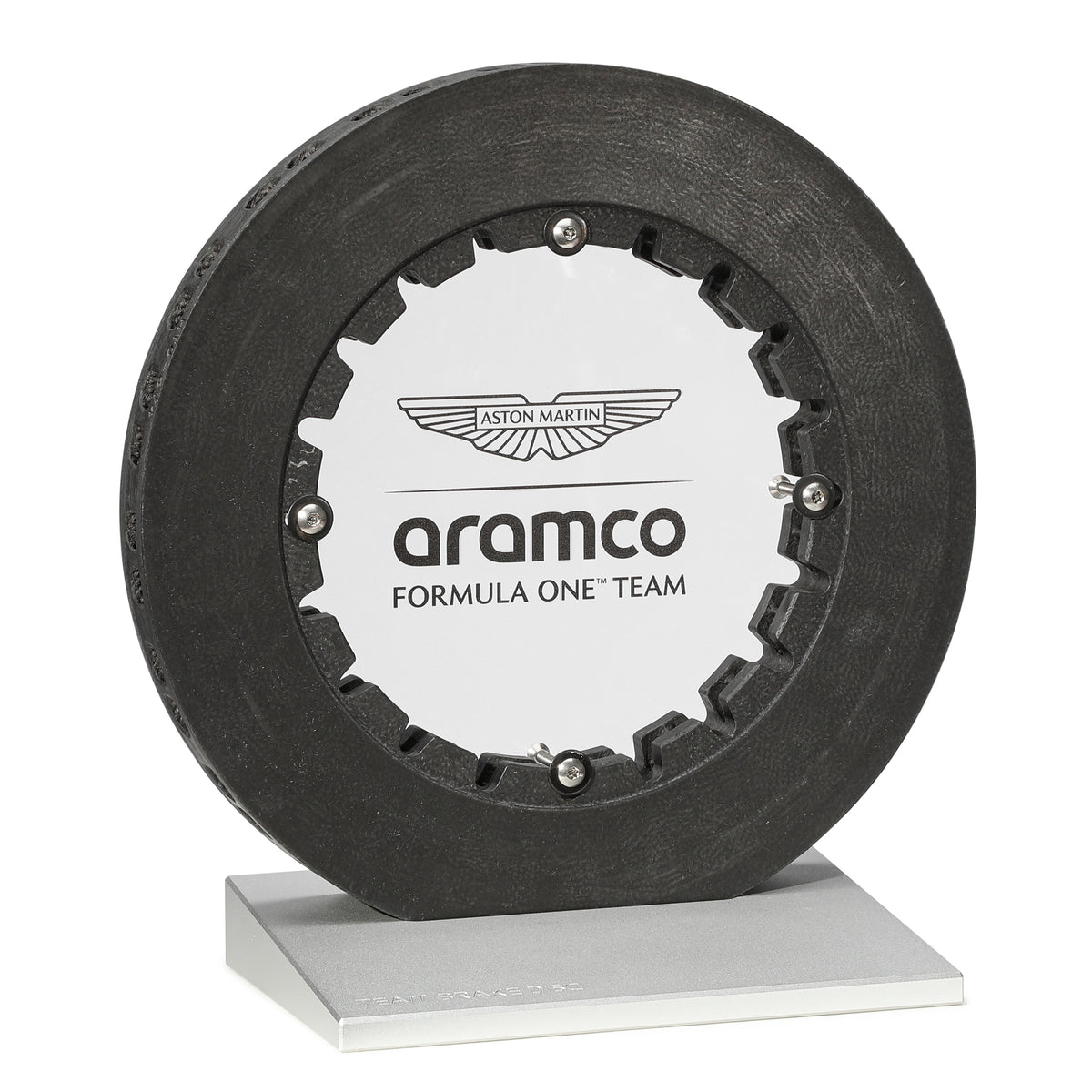 Aston Martin Aramco F1 Team Brake Disc on Display – F1 Authentics