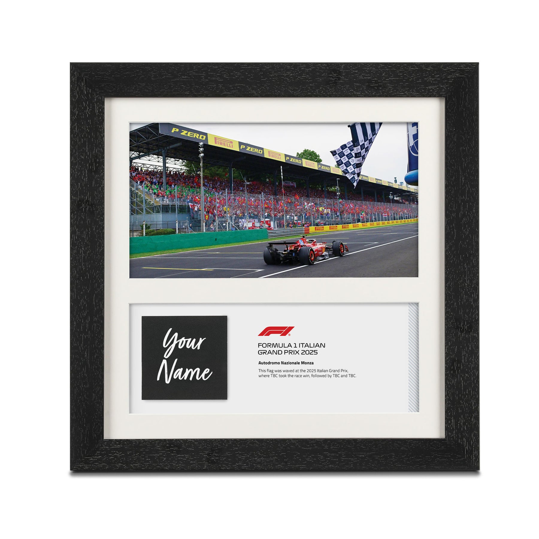 F1® Chequered Flag | Black and White F1® Flag | F1 Authentics