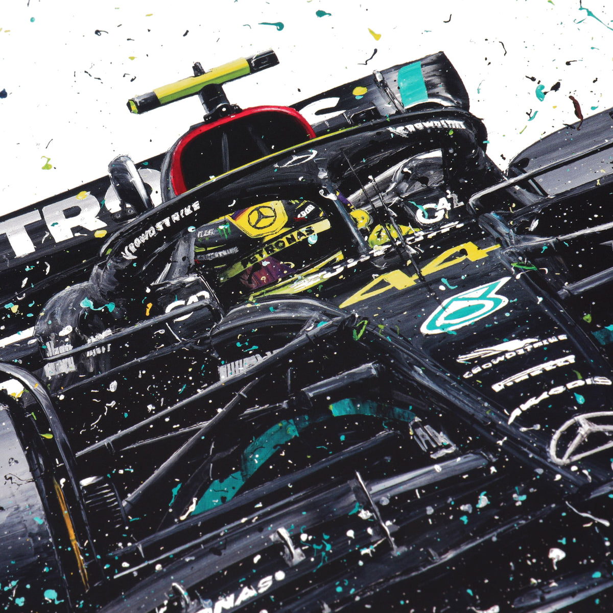 Lewis Hamilton 2023 Print – David Johnson – F1 Authentics