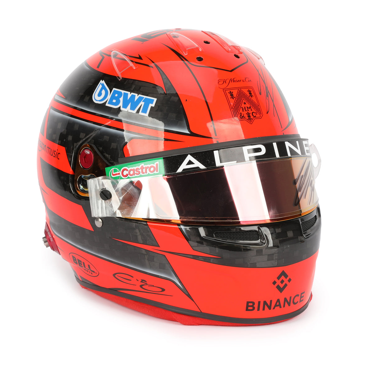 LOT 011 - Esteban Ocon 2024 Signed Race Used Helmet - Mexico City GP ...