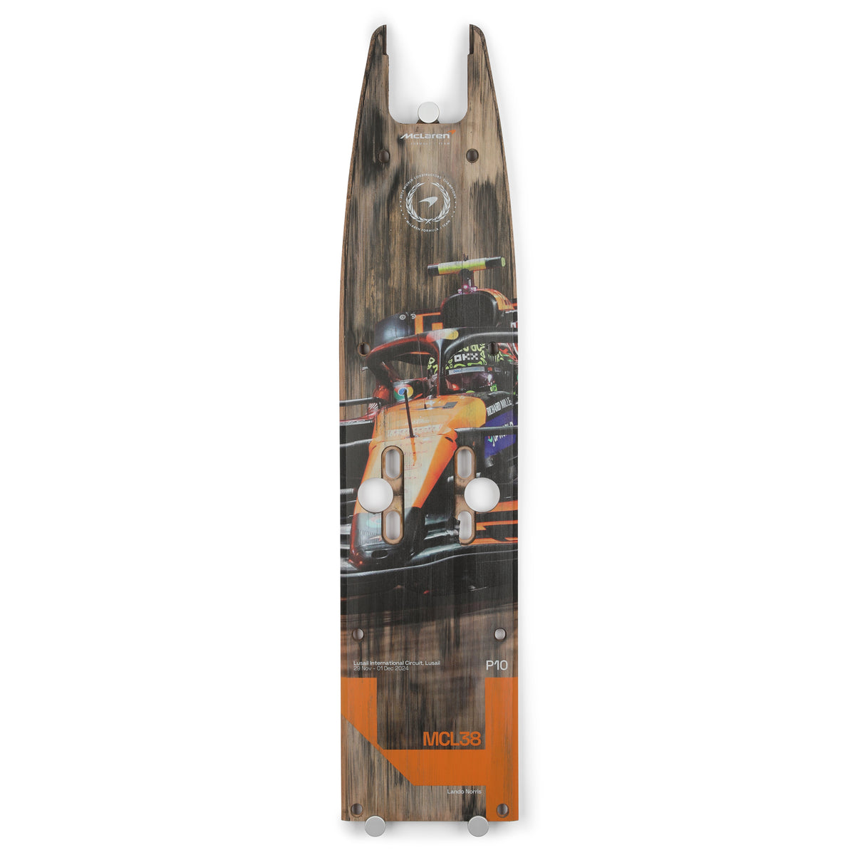Lando Norris McLaren Grand Prix Used Front Skid Plank | F1 Authentics