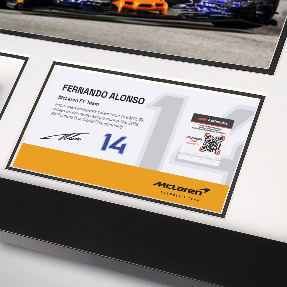 Fernando Alonso F1® Memorabilia | Replica & Race Used Merch | F1 Authentics